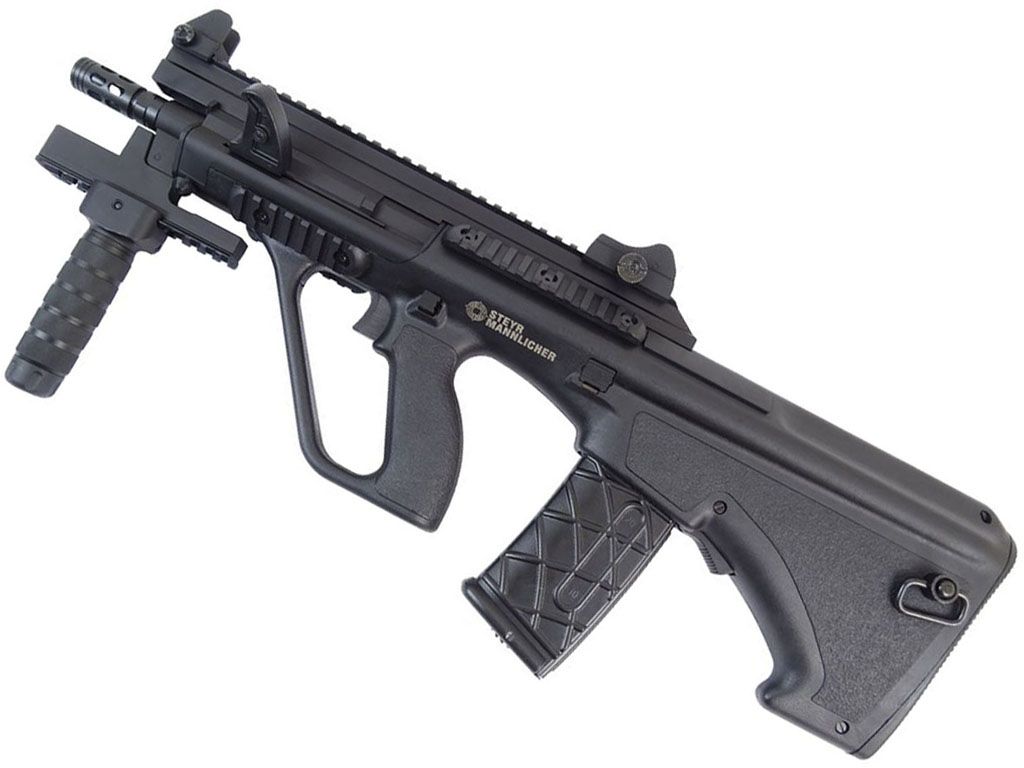Buy Steyr AUG A3 XS Commando Black AEG Airsoft Rifle | ReplicaAirguns.ca