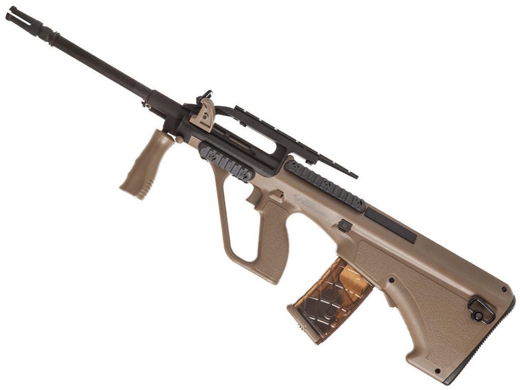 ASG Steyr AUG A2 Tan AEG Rifle | ReplicaAirguns.ca