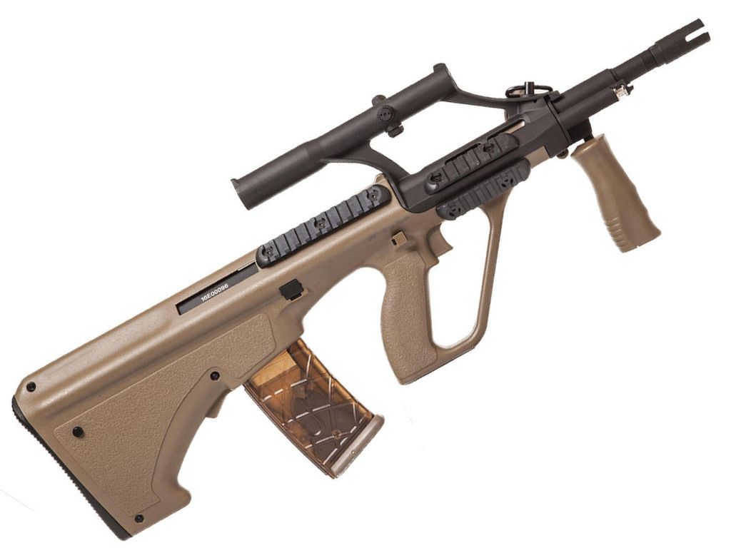 ASG Steyr AUG A1 Tan AEG Rifle | ReplicaAirguns.ca