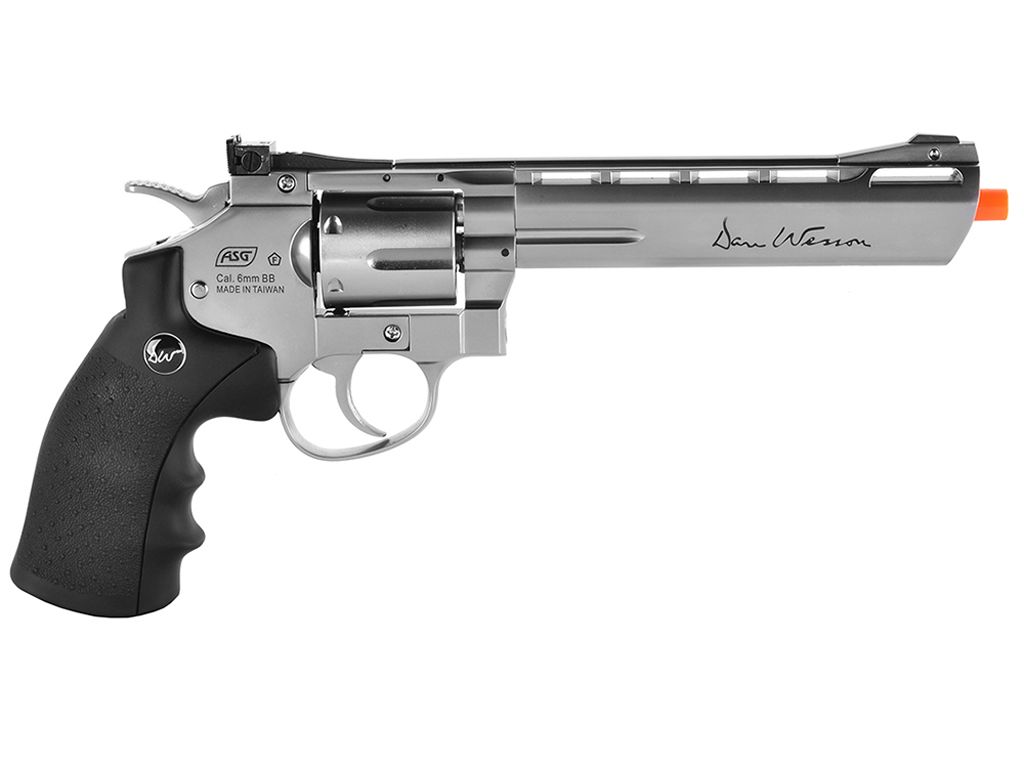 Dan Wesson NBB 6 Inch Silver US Airsoft Revolver | Replicaairguns.ca
