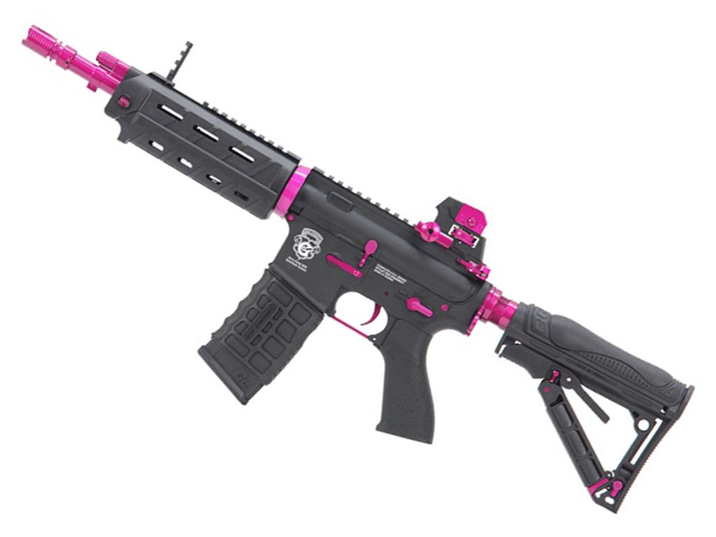 G&G GR4 G26 Airsoft Blowback AEG Rifle - Black/Pink | Replicaairguns.ca
