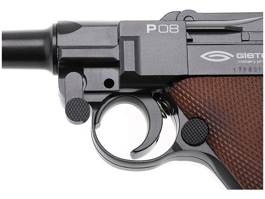 buy gletcher p08 steel bb .177 caliber co2 pistol |replicaairguns.ca