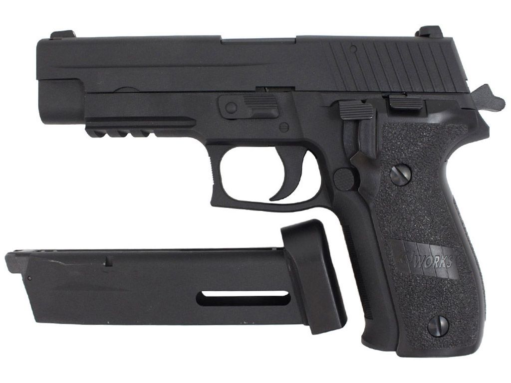 KJ Works P226 Full Metal CO2 Airsoft Pistol | Replicaairguns.ca