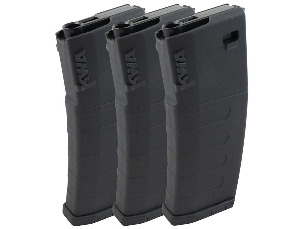 KWA K400 AEG High-Cap Magazine (3 pcs) - Black | Replicaairguns.ca