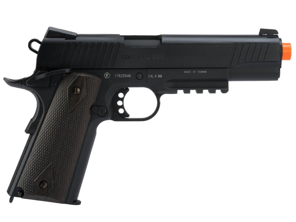 Colt 1911 Rail Gun Blowback Airsoft Pistol | ReplicaAirguns.ca