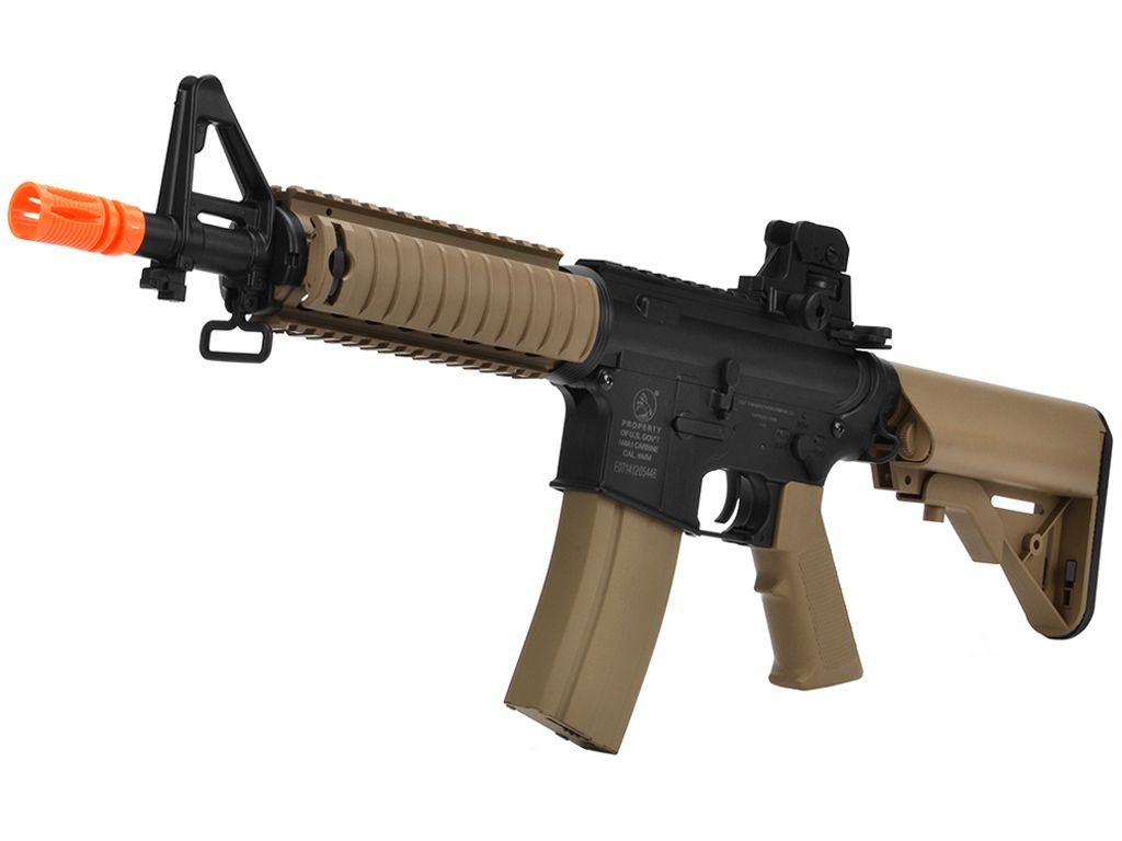 Colt M4 CQB-R Airsoft AEG Rifle - Tan | ReplicaAirguns.ca