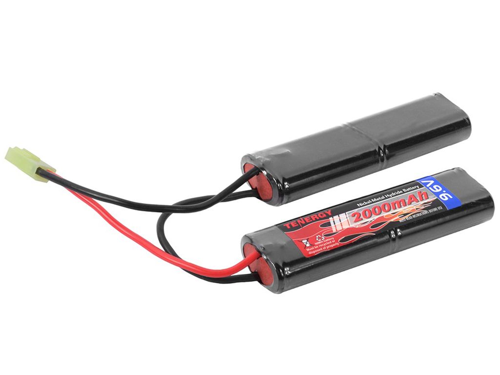 Tenergy 9.6V 2000mAh Nunchuck NiMH Airsoft Battery Packs ...